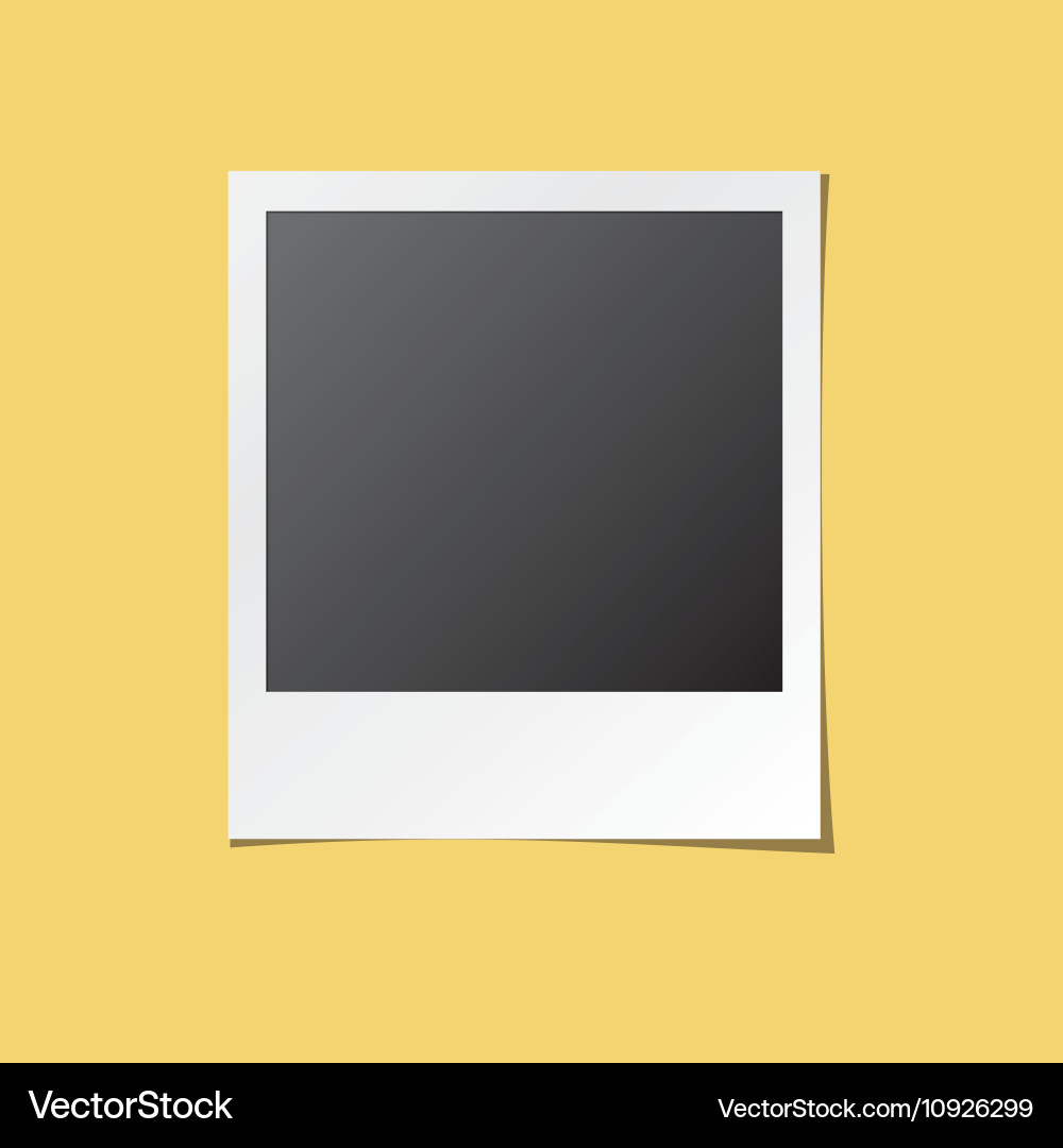 Instant photo frame isolated Royalty Free Vector Image