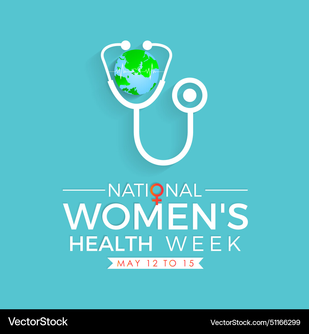 National Womens Health Week Awareness Royalty Free Vector