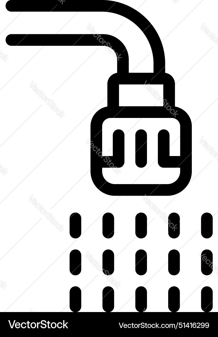 Shower head icon Royalty Free Vector Image - VectorStock