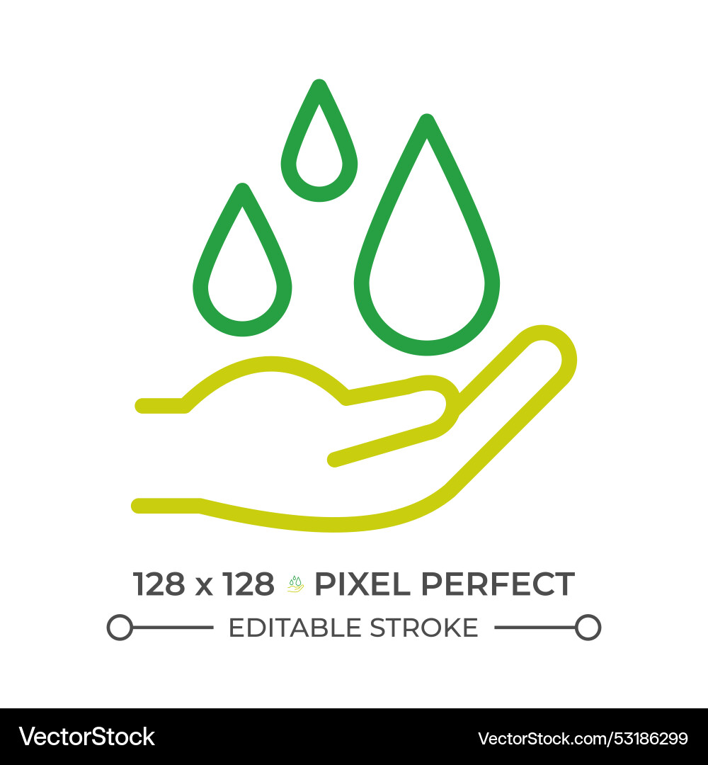 Water resources two color line icon Royalty Free Vector