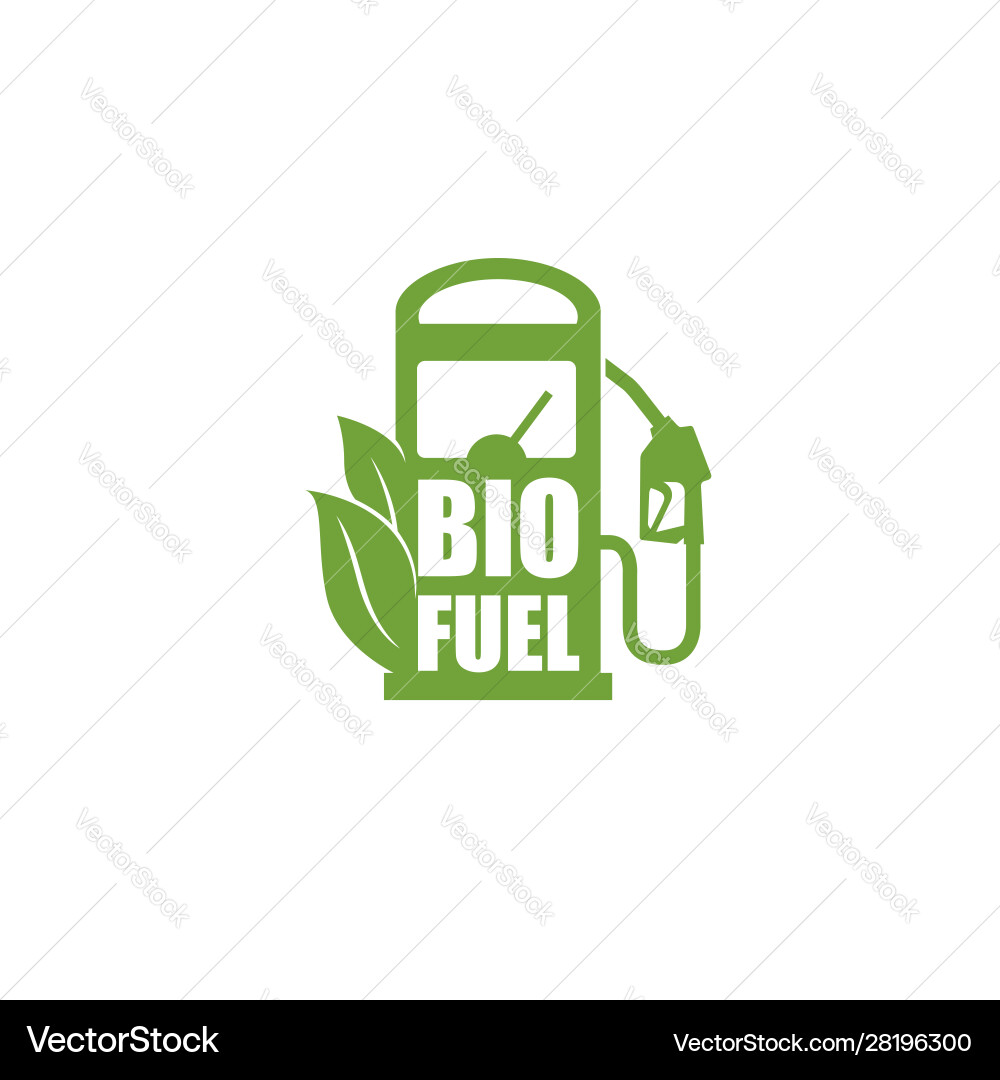 Bio fuel station icon Royalty Free Vector Image