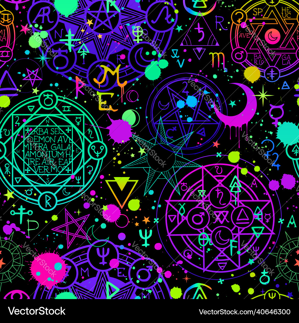 Magical Cosmic Alchemy Royalty Free Vector Image