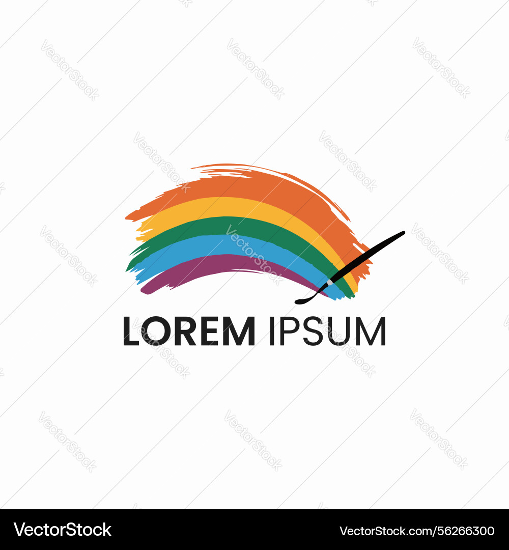 Vibrant paint splash logo design perfect Vector Image