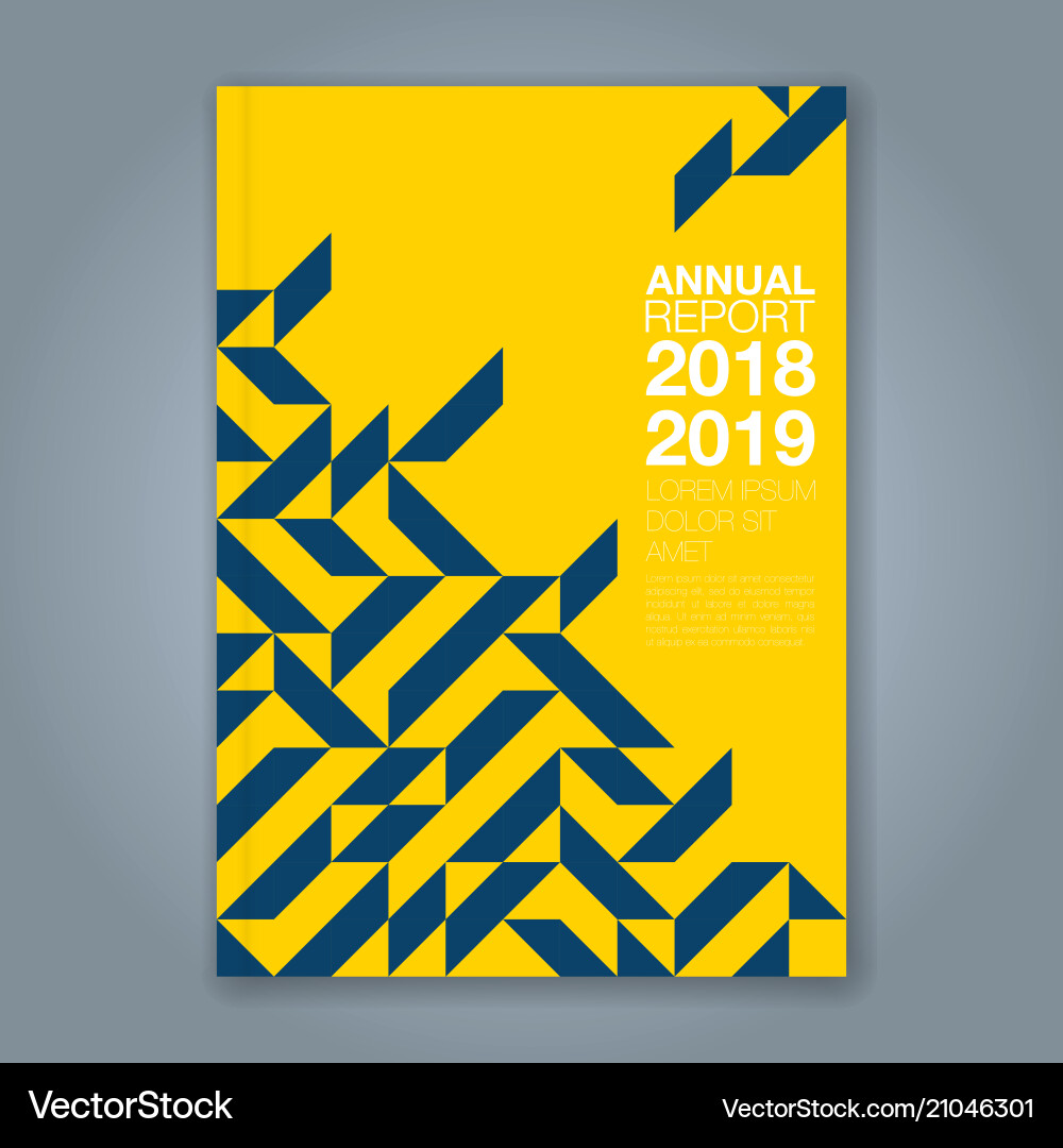 Cover annual report 856 Royalty Free Vector Image