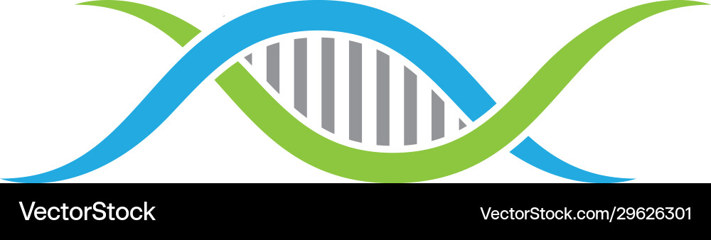 Gene Symbol Icon - DNA Helix Royalty Free Vector Image