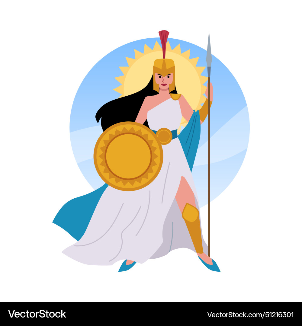 Mythological greek character for icon or sticker Vector Image