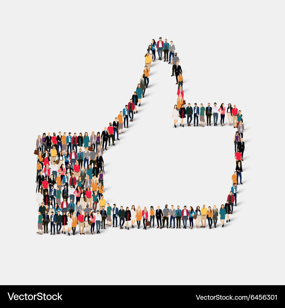 People like crowd Royalty Free Vector Image - VectorStock