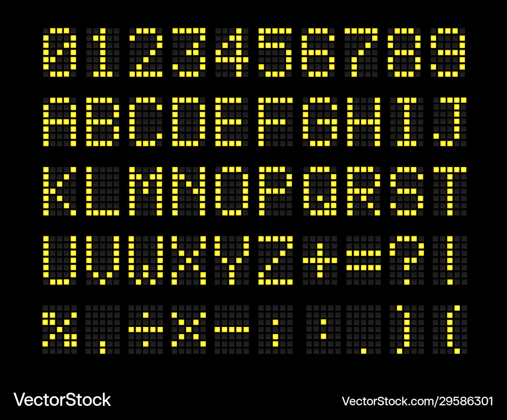 Realistic digital terminal led bulb table Vector Image