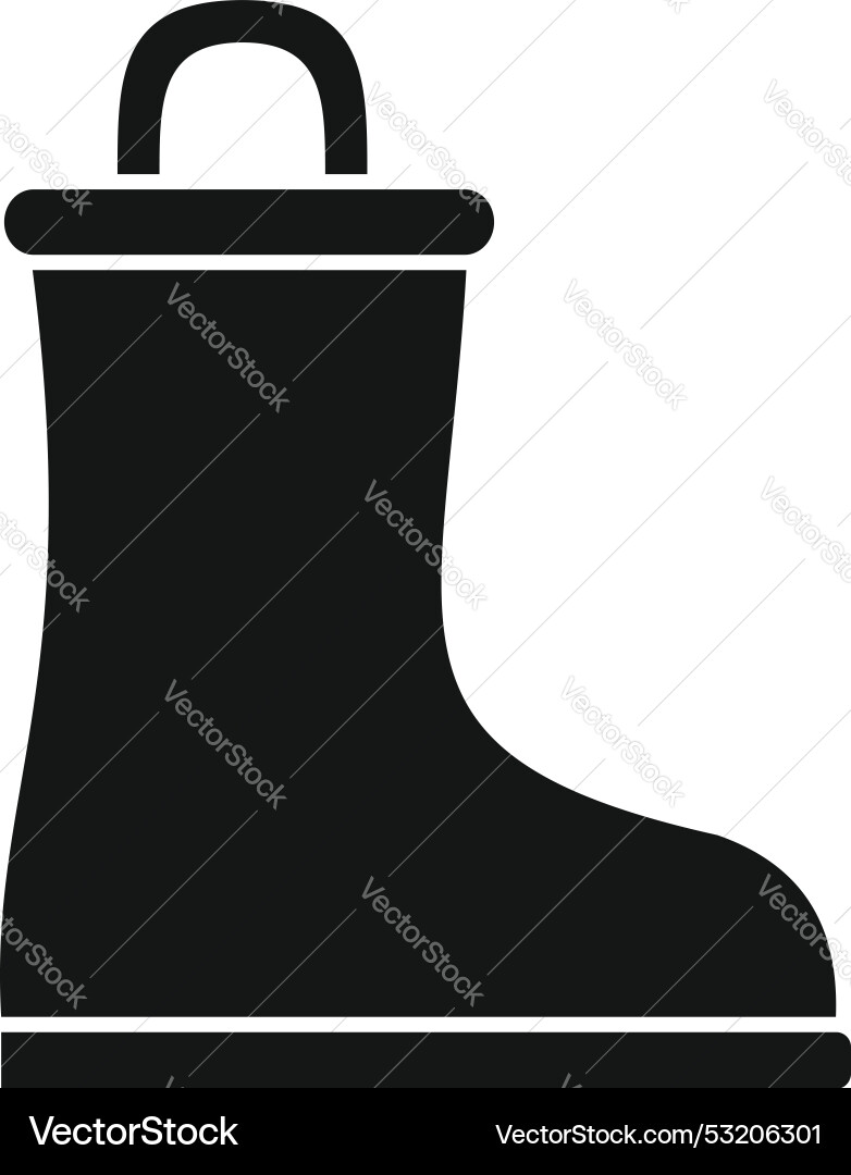 Rubber boot icon representing gardening Royalty Free Vector