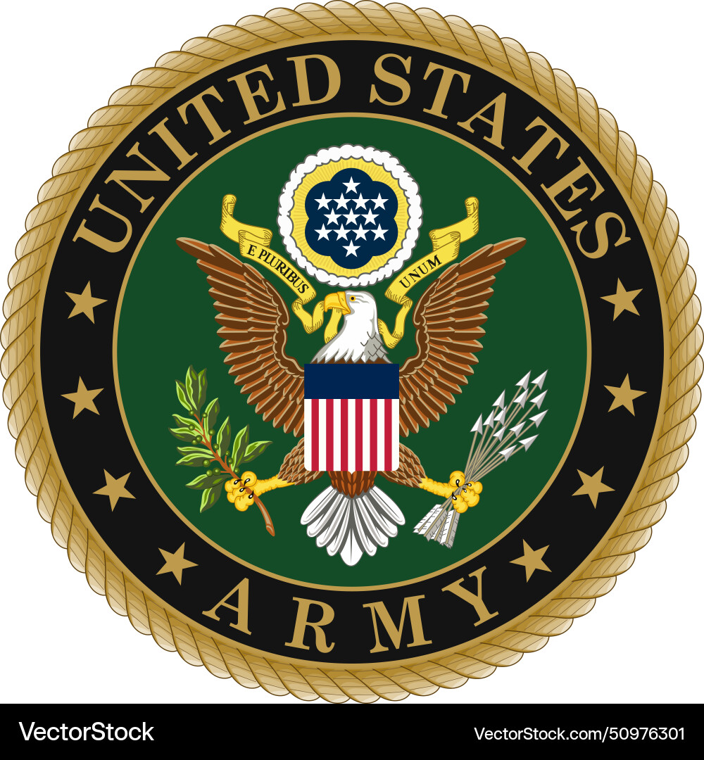 United States Army Seal Royalty Free Vector Image
