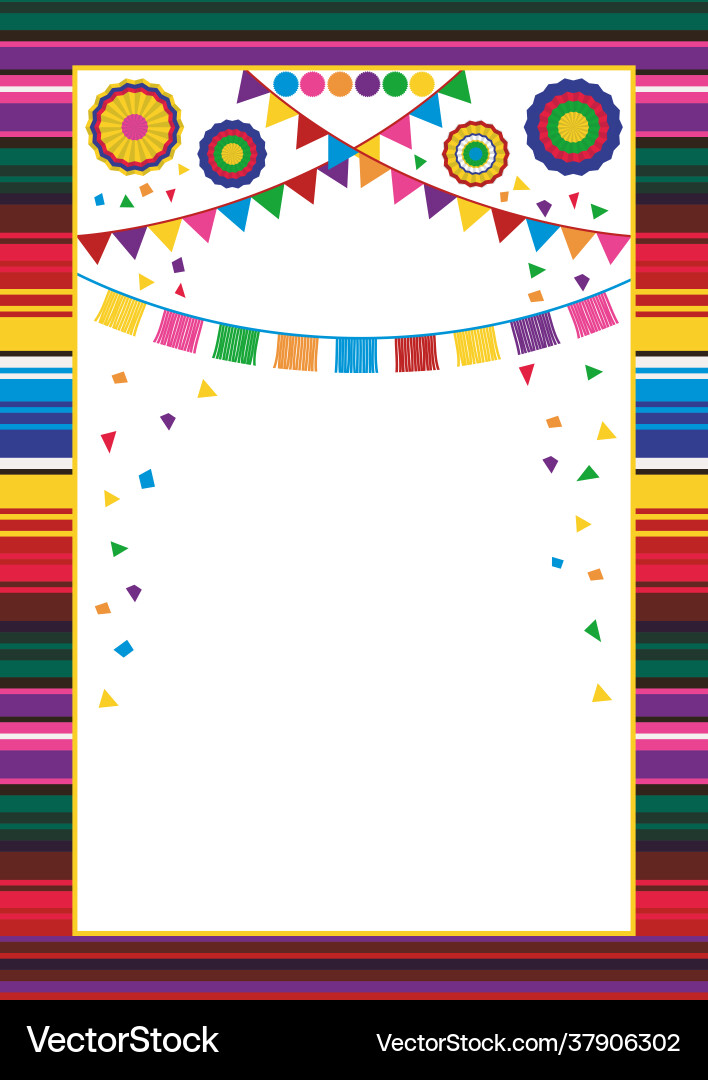 Fiesta Invitation Blank Template