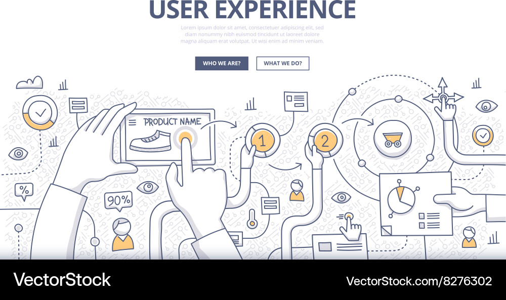 User Experience E-Commerce Royalty Free Vector Image