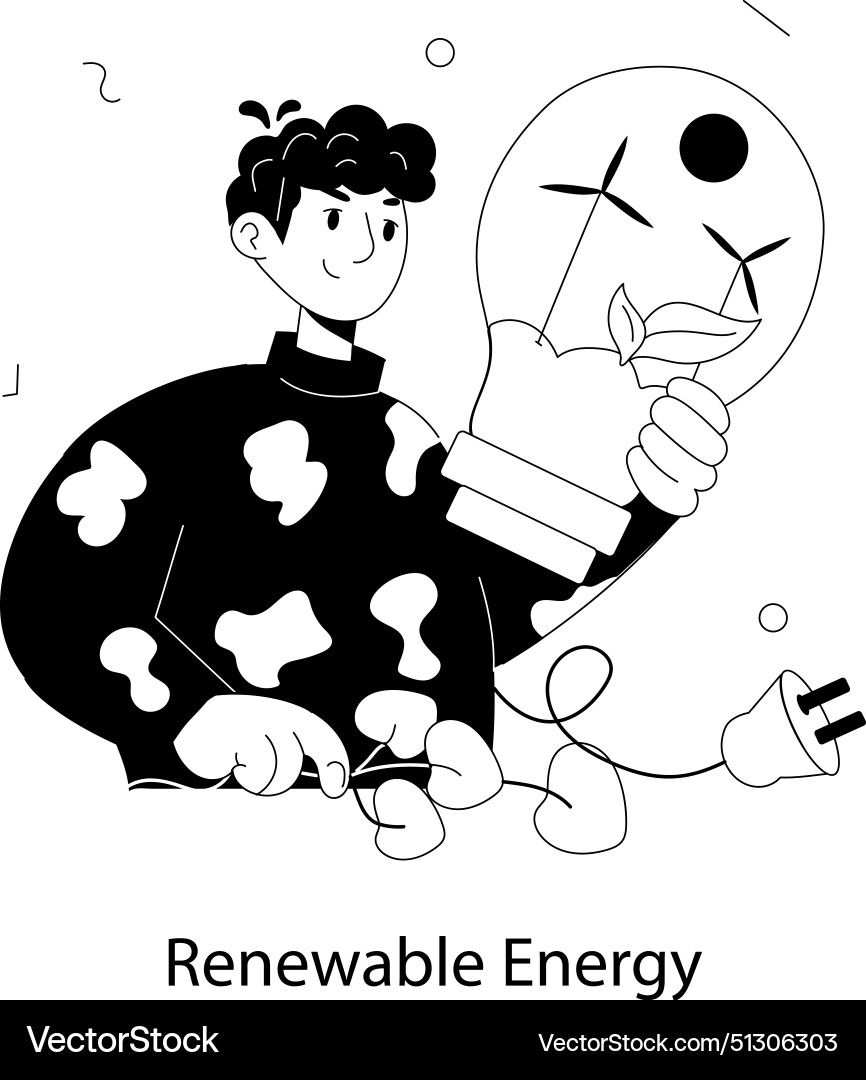 Renewable energy Royalty Free Vector Image - VectorStock