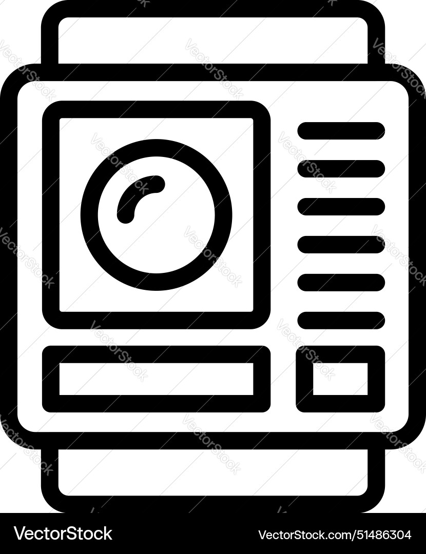Black and white dslr camera icon Royalty Free Vector Image