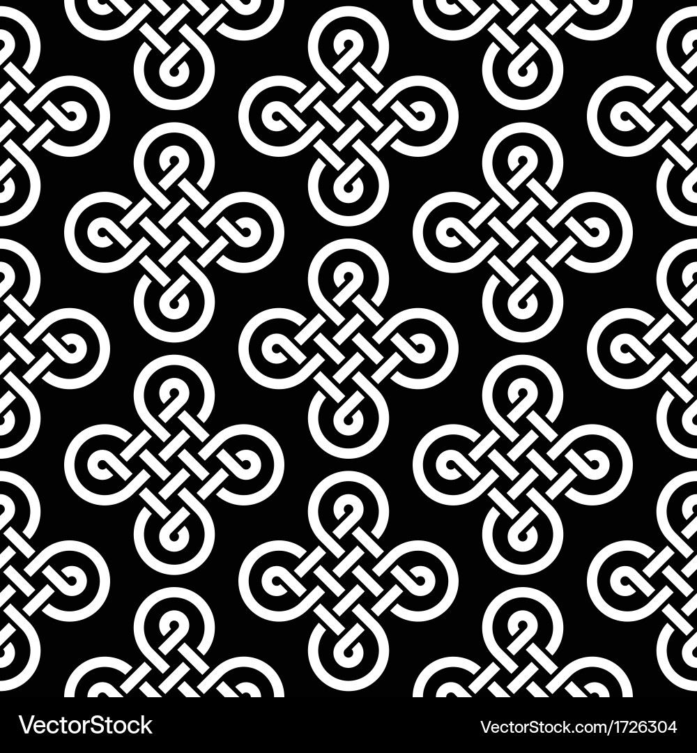 Celtic irish knots seamless pattern Royalty Free Vector