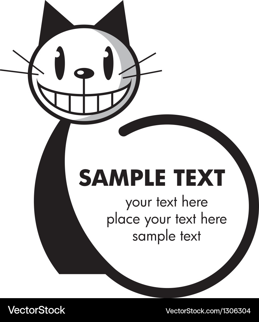 Funny cat Royalty Free Vector Image - VectorStock