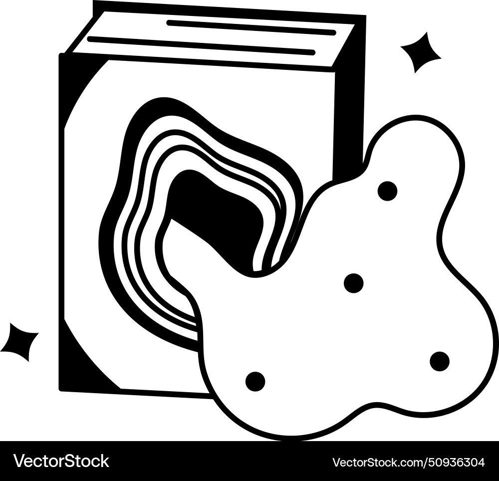 Spill book Royalty Free Vector Image - VectorStock