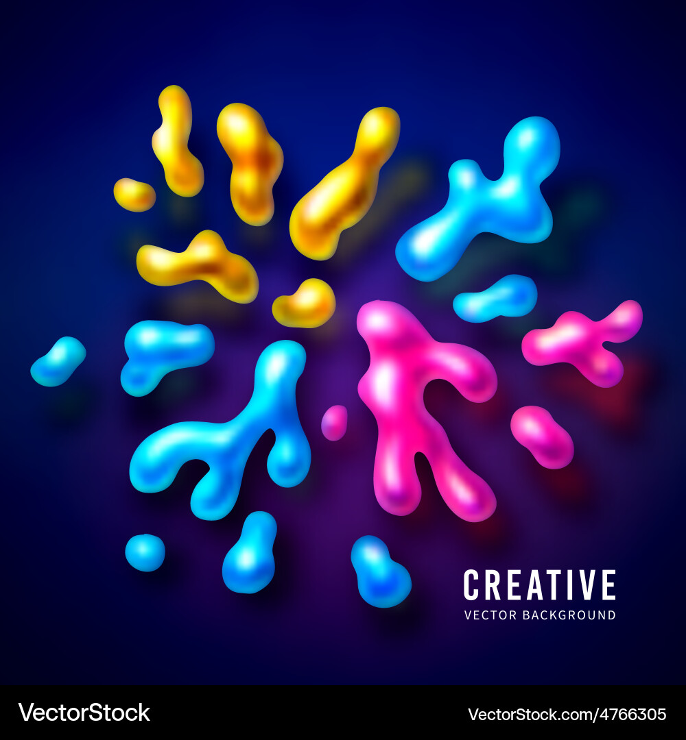 Abstract color splash background paint Royalty Free Vector