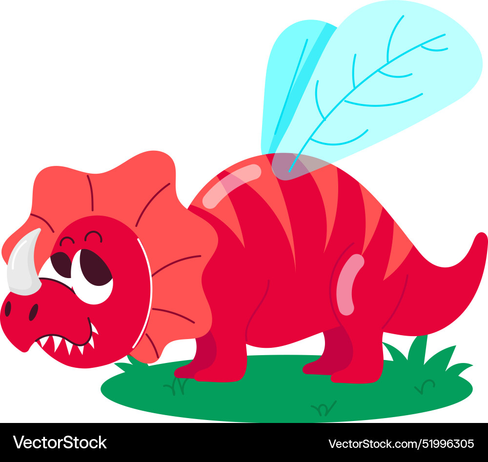 Basic rgba flat style sticker of triceptor Vector Image