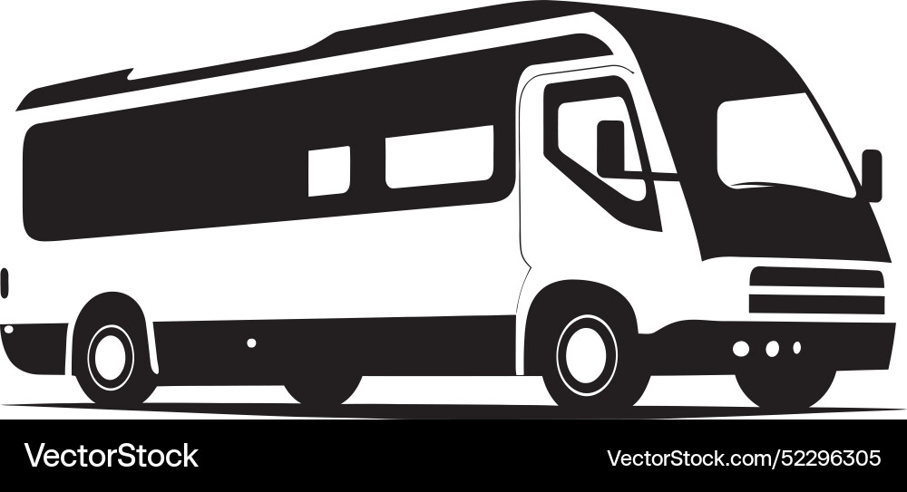 City wheels perspective expressive bus art Vector Image