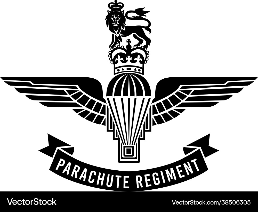 The Parachute Regiment Logo Silver Parachute Regiment Cap Badge,