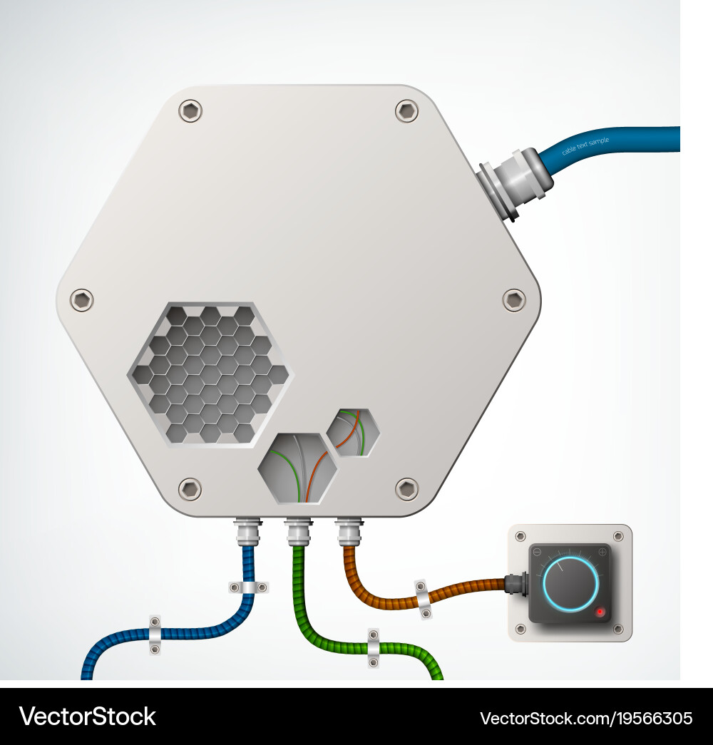 Realistic technical background Royalty Free Vector Image
