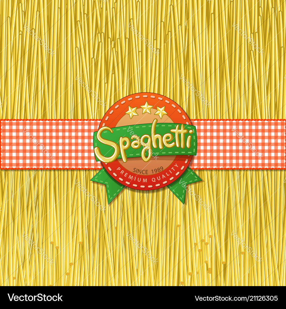 Retro Italian Pasta Label Royalty Free Vector Image