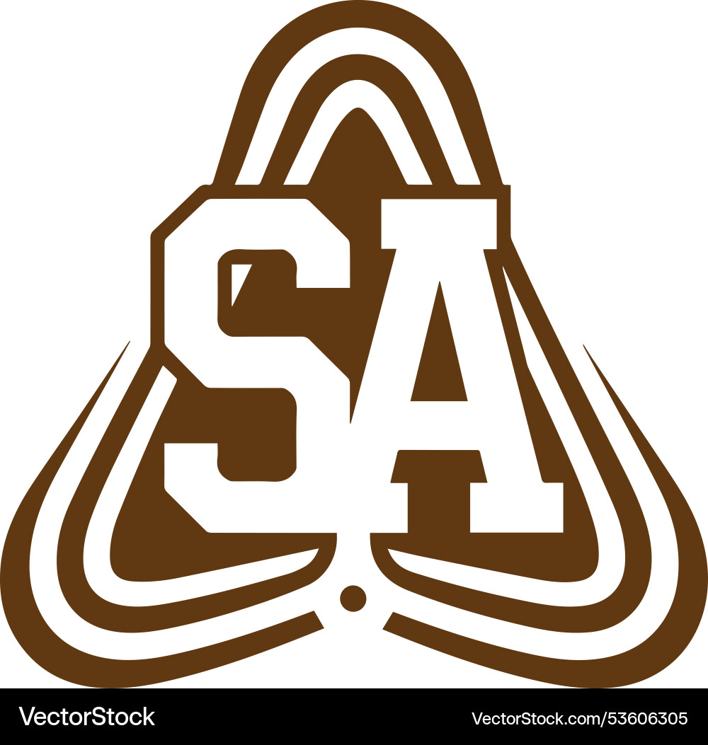Sa logo Royalty Free Vector Image - VectorStock