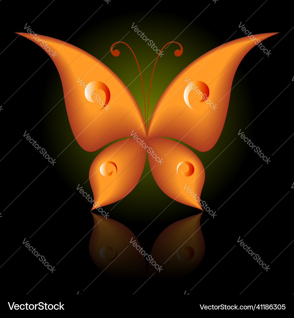 Simply butterfly Royalty Free Vector Image - VectorStock