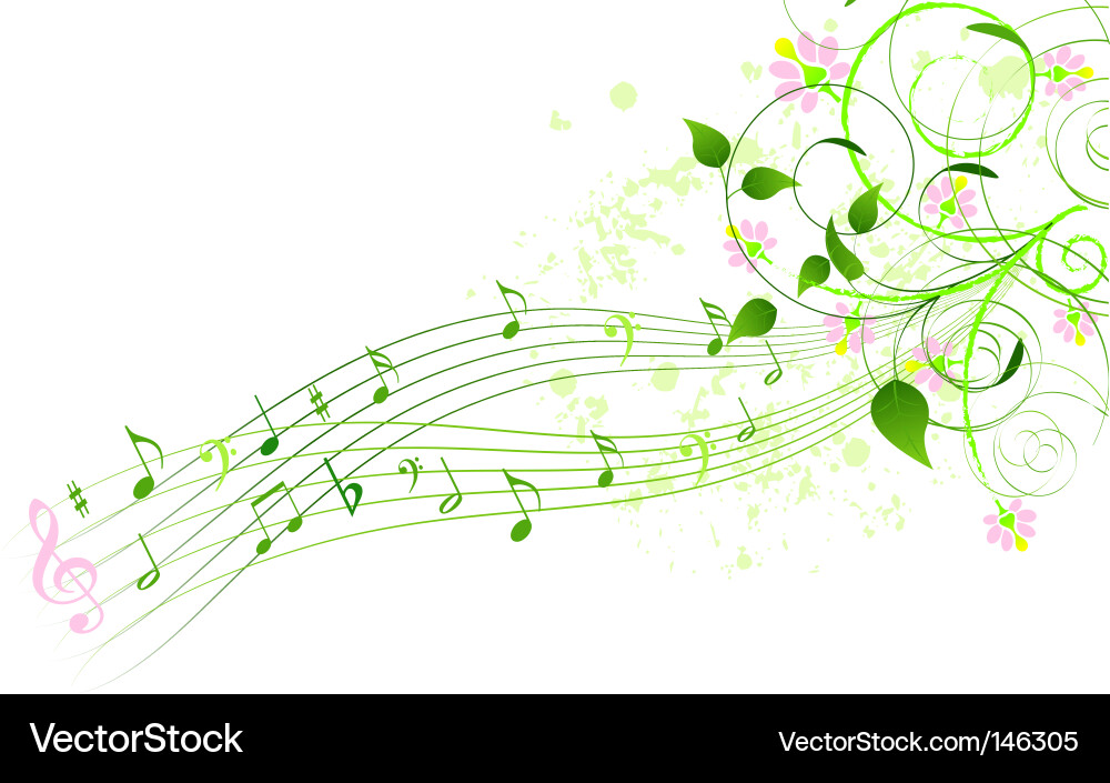 Spring song background Royalty Free Vector Image