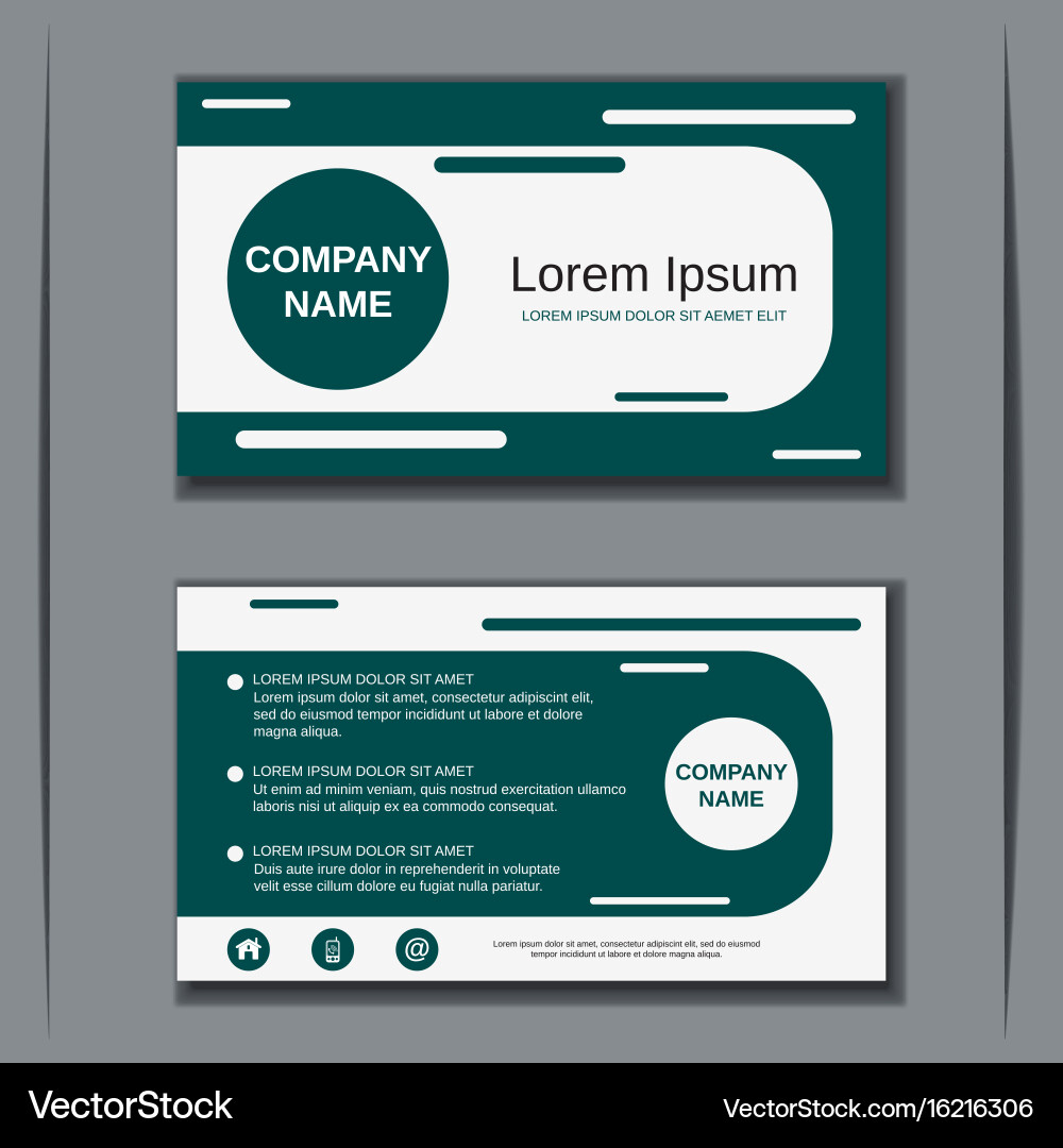 Modern business visiting card design Royalty Free Vector