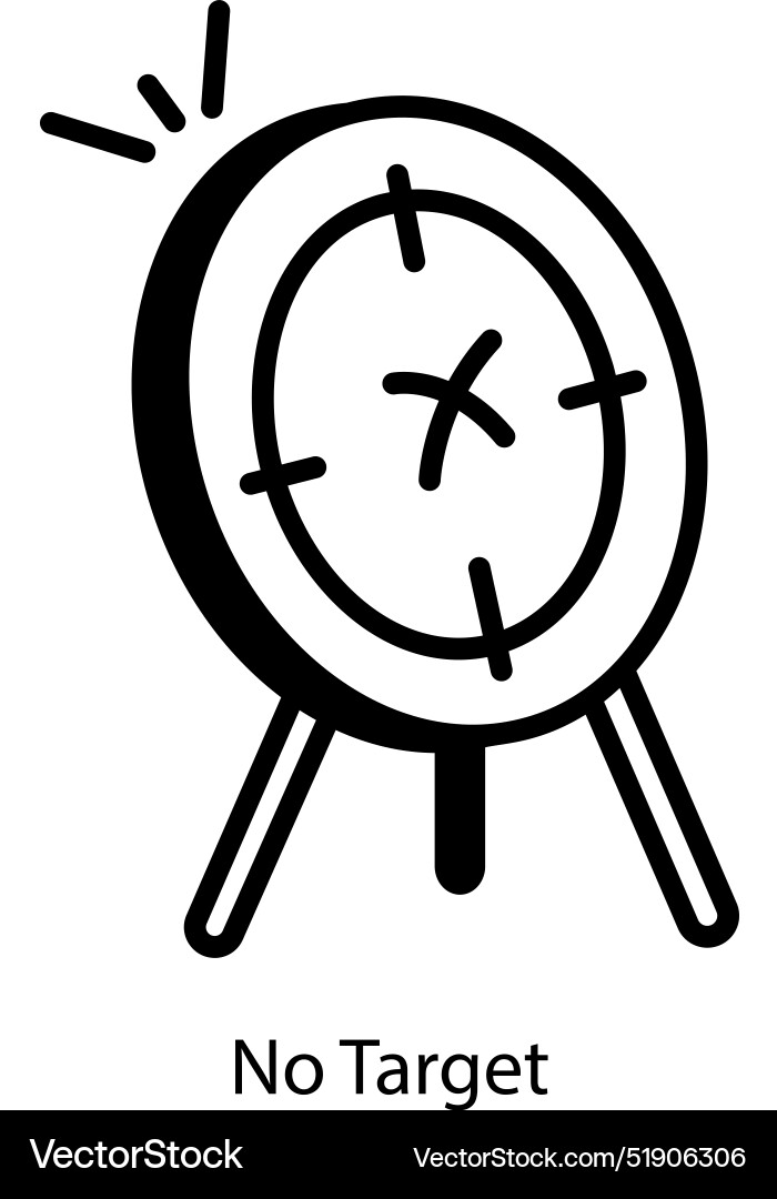 No target Royalty Free Vector Image - VectorStock