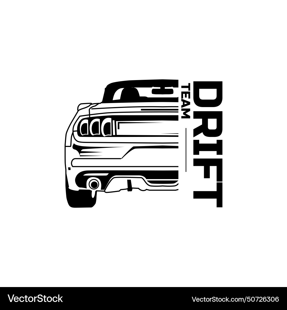 Racing car graphic art design Royalty Free Vector Image