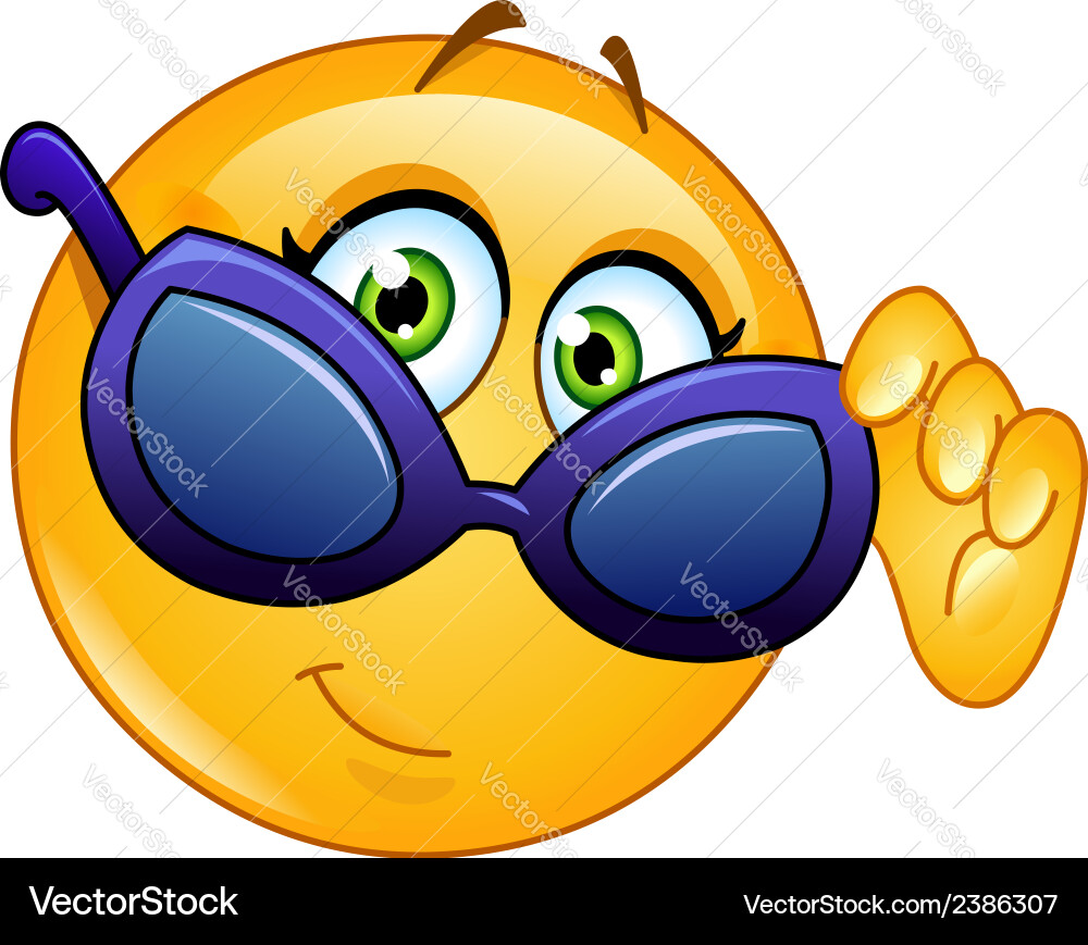 Emoticon With Glasses