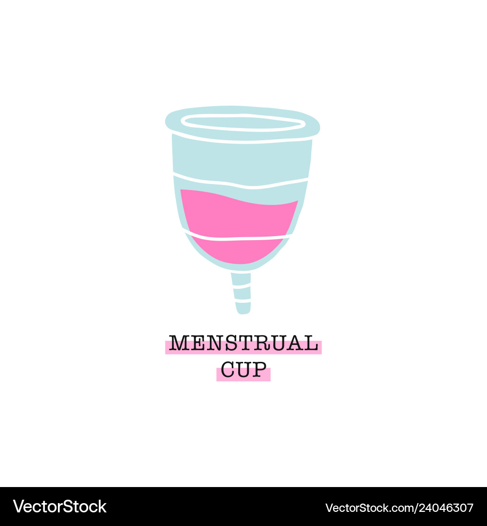 Menstrual cup Royalty Free Vector Image - VectorStock