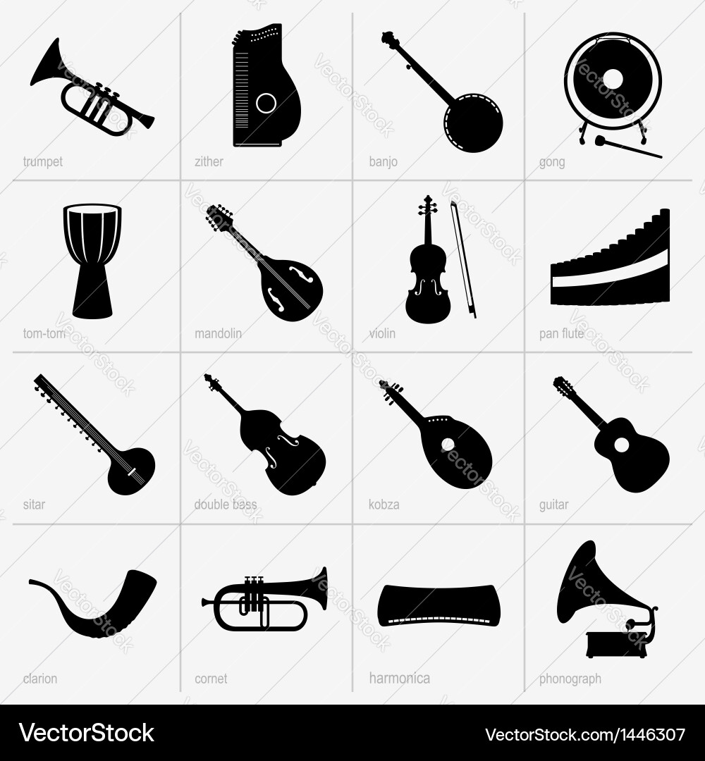 Mandolin Silhouette Vector Images (over 320)