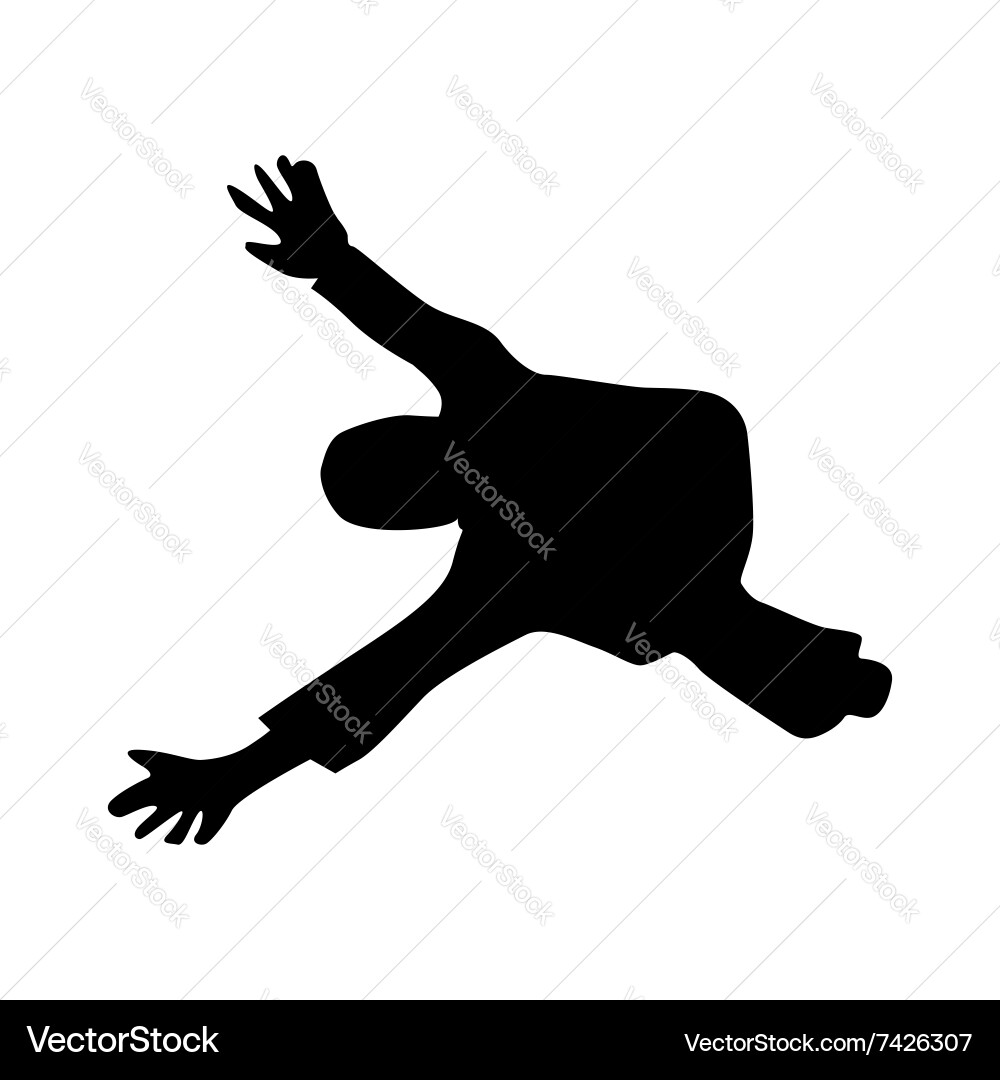 People silhouette view from above Royalty Free Vector Image