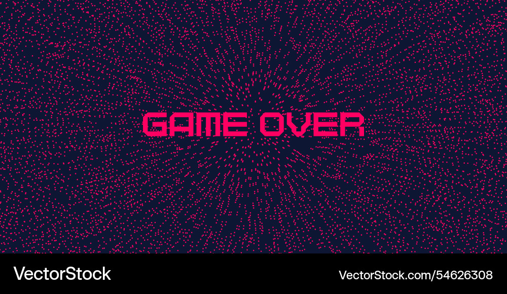 Abstract background with the inscription the game Vector Image