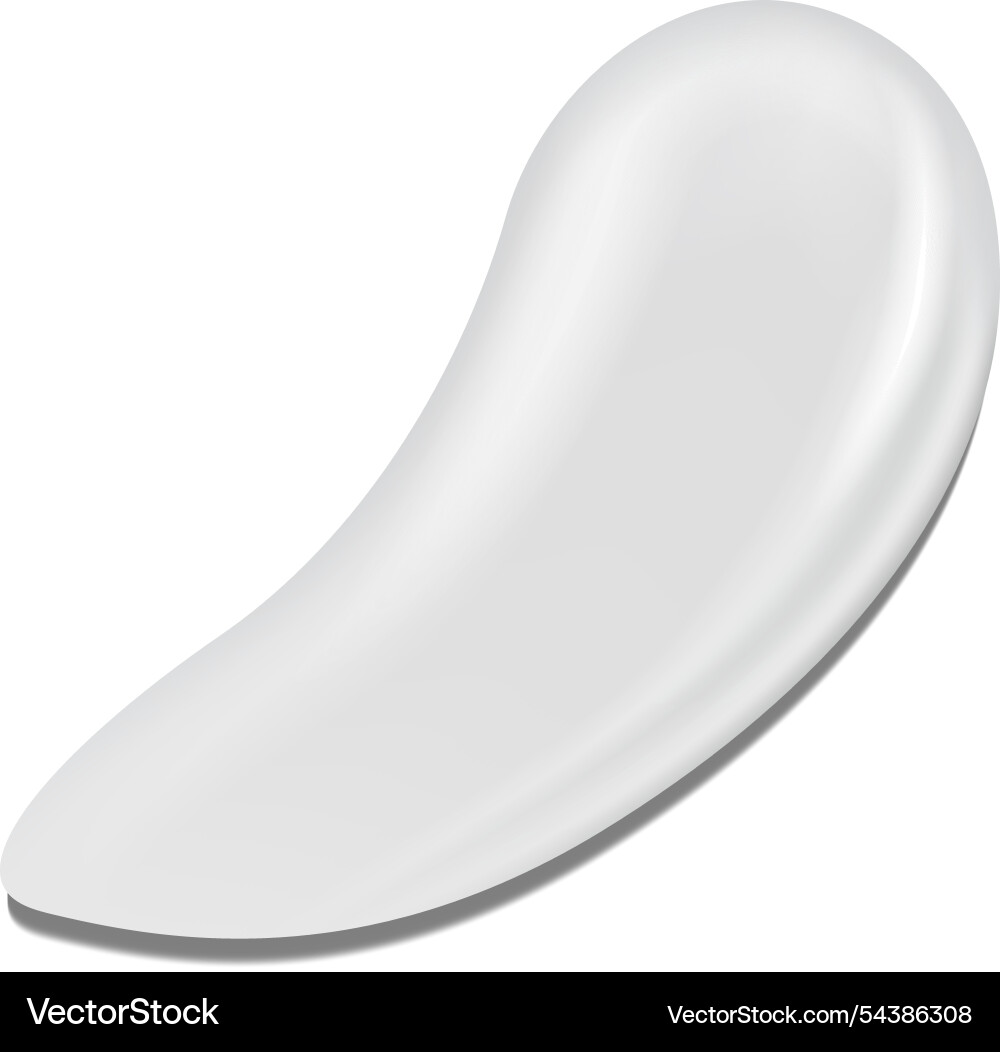 Cream drop cosmetic product swatch liquid Vector Image