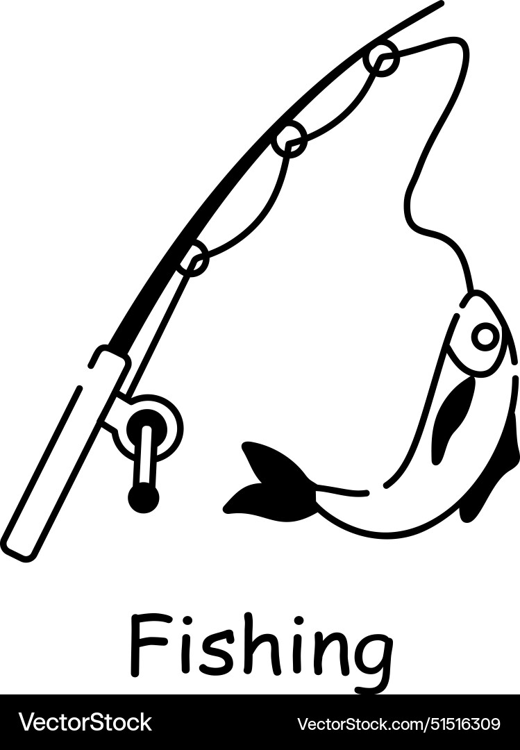 Fishing Royalty Free Vector Image - VectorStock