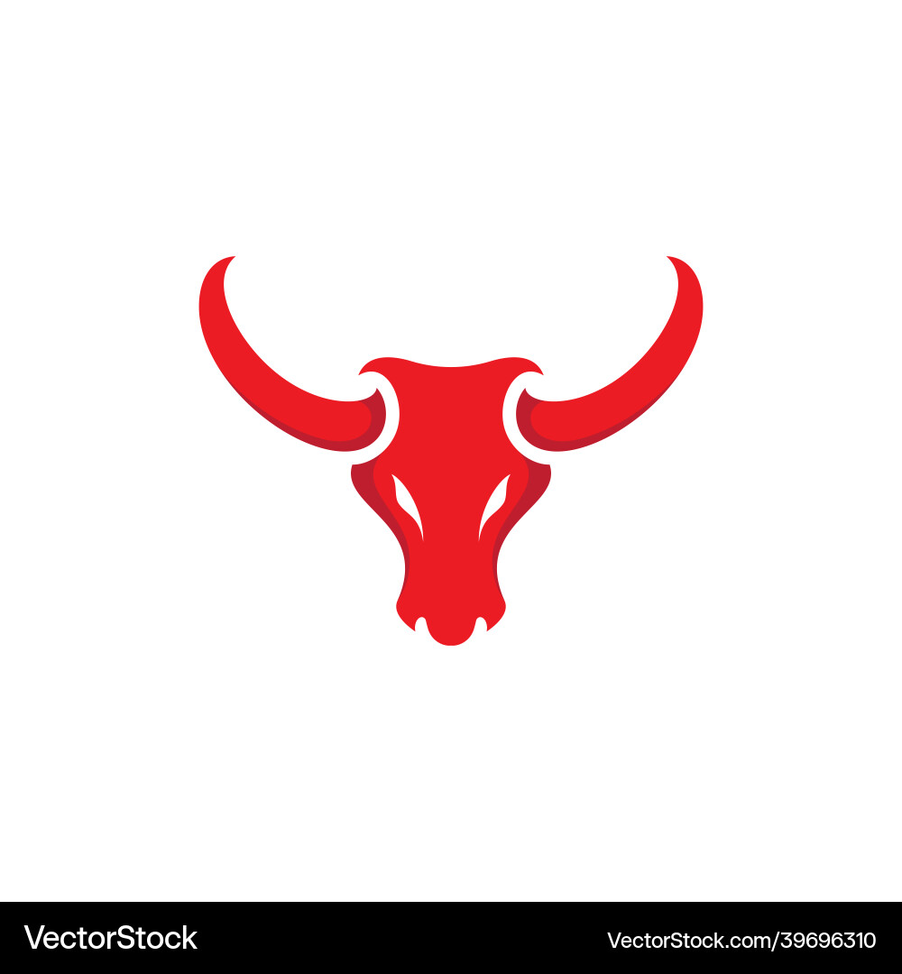 Bull icon design Royalty Free Vector Image - VectorStock