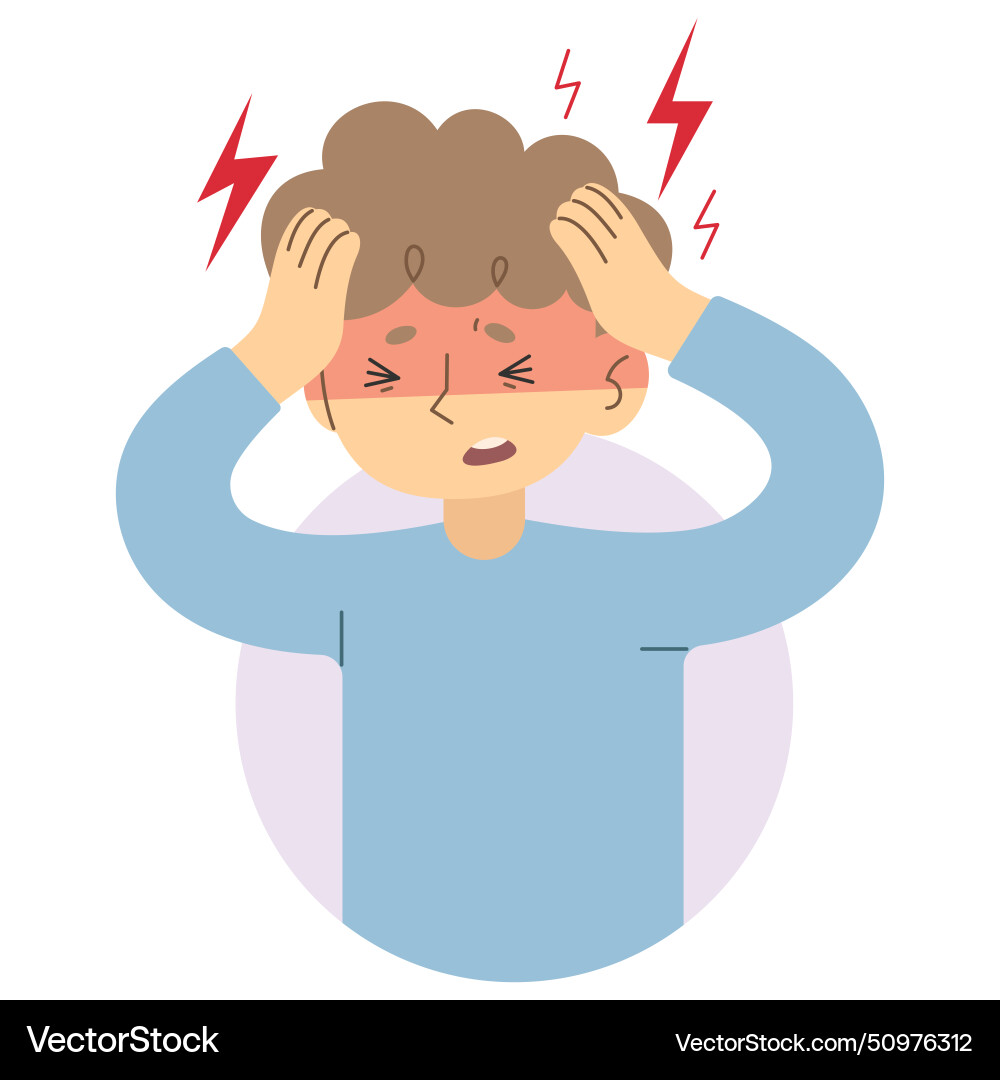 Headache 4 Royalty Free Vector Image - VectorStock