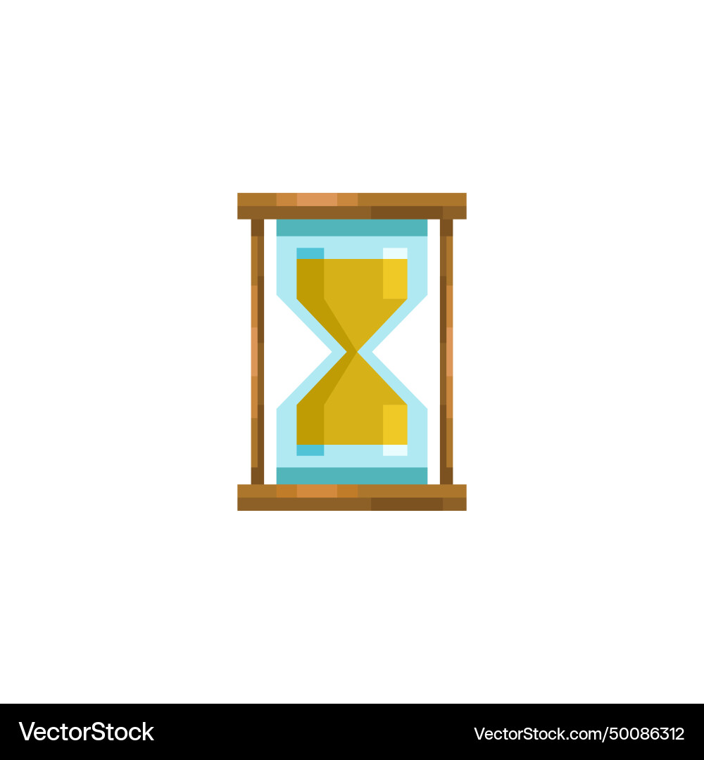 Hourglass icon color Royalty Free Vector Image