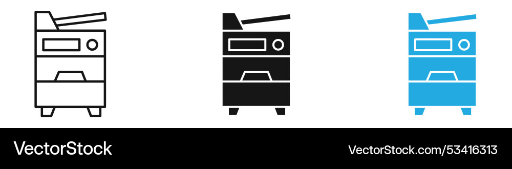 Copy machine icon Royalty Free Vector Image - VectorStock