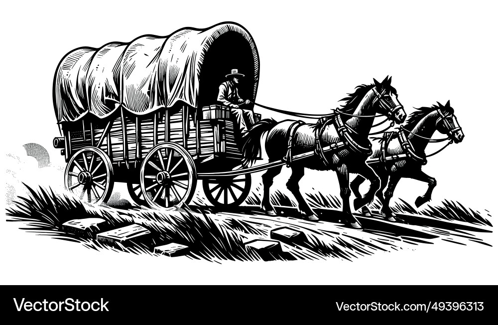 Covered Wagon Printable