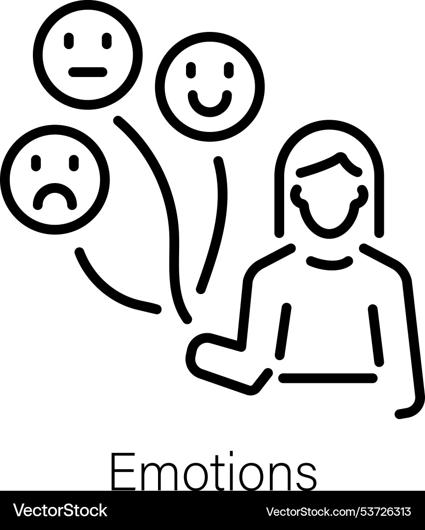 Emotions Royalty Free Vector Image - VectorStock