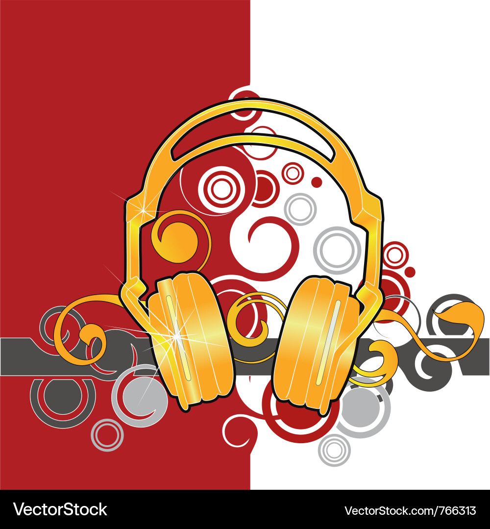 Headphones Royalty Free Vector Image - VectorStock