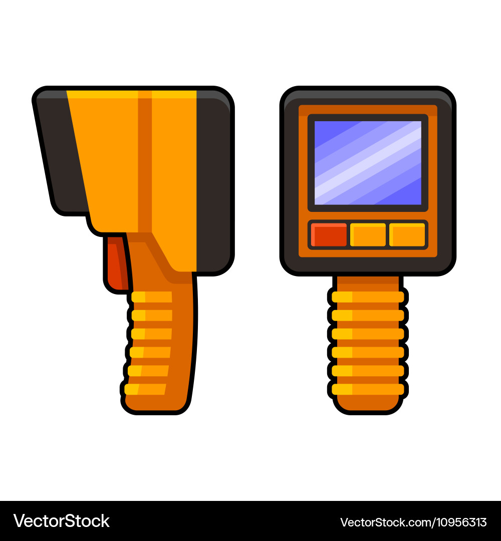 Thermal imaging of underfloor heating camera Vector Image