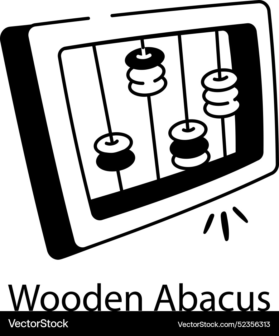 Wooden abacus Royalty Free Vector Image - VectorStock