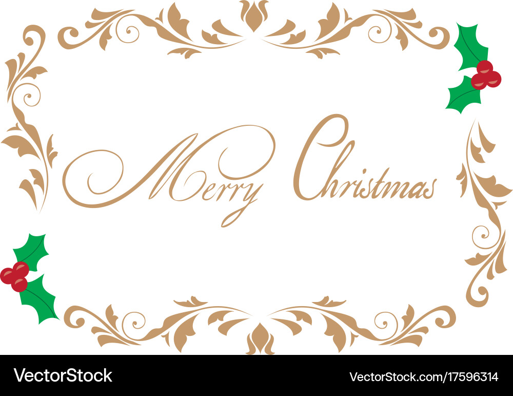Christmas frame Royalty Free Vector Image - VectorStock